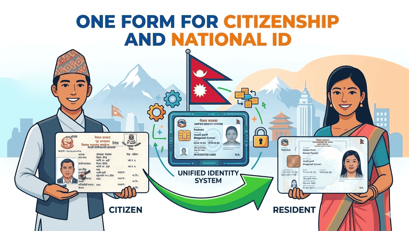 One Form for Citizenship and National ID in Nepal